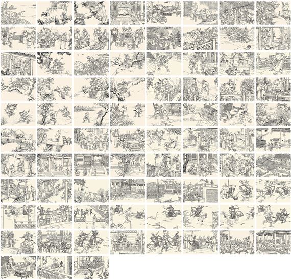 Wang Hongli | ORIGINAL WORKS FOR THE COMIC STRIP OF YANG ZHI SELLING ...