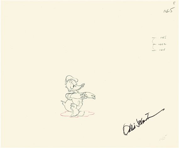 Ollie Johnston | ORIGINAL WORK FOR THE CARTOON OF DONALD DUCK (1937 ...