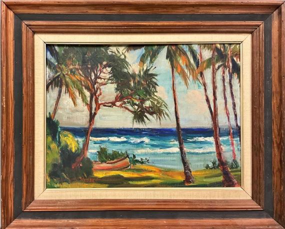 Shirley Russell | Original Signed Painting of Hawaii Measures 21.5” x ...