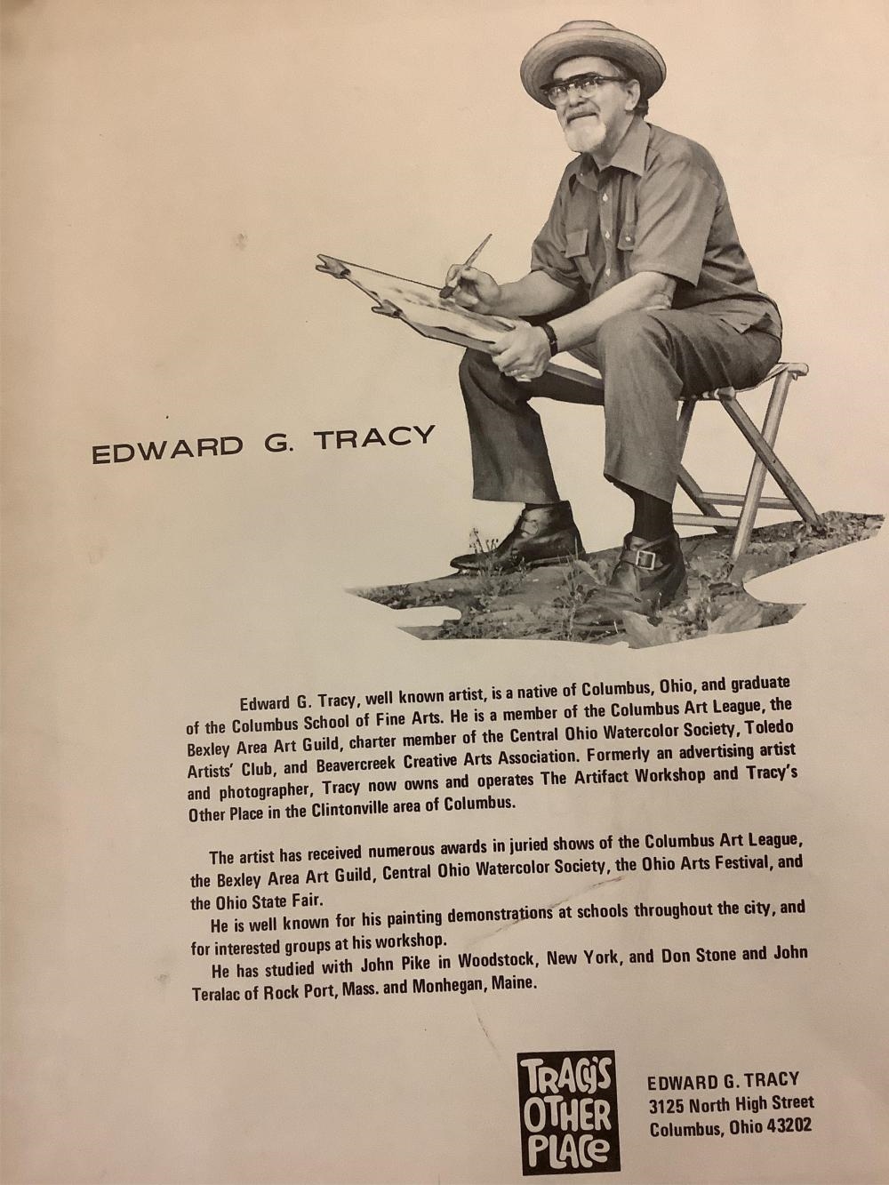 Edward Tracy | Original Painting of a Tree Painting measures 14.25” x ...