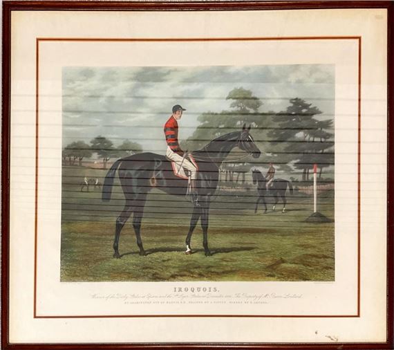 Harry Hall | Framed Print of the Race Horse Iroquois Measures 37” x 31 ...