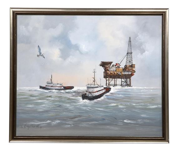 Walter Albert Engelhardt | La Donna and La Cherie Going to the Rigs ...