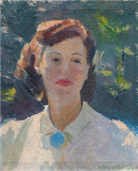 Henry Hensche | Portrait of a Lady (Circa 1940s) | MutualArt