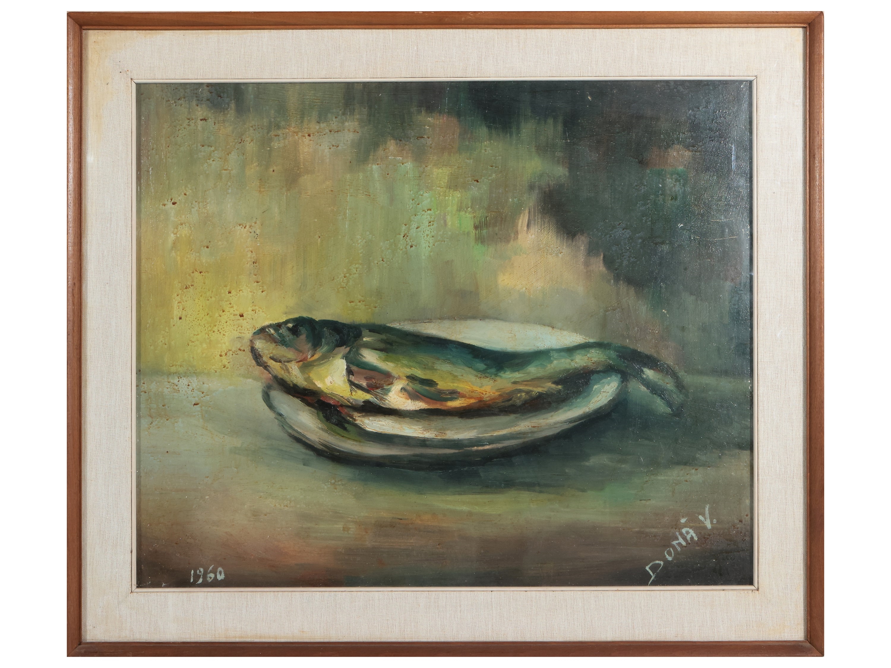 Vincenzo Donà | Natura morta con pesce 1960 (1960) | MutualArt