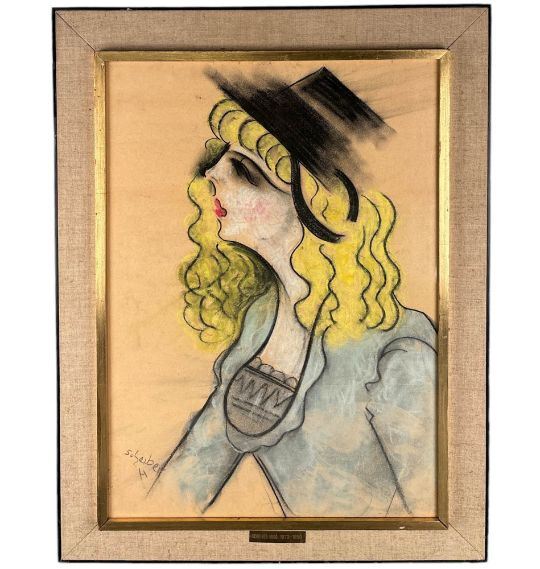 Hugó Scheiber | Szőke nő | MutualArt