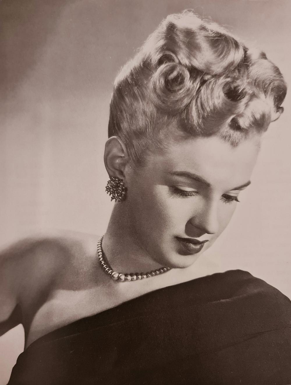 George Barris | MARILYN MONROE MODELS LATEST HAIRSTYLES (1947) | MutualArt
