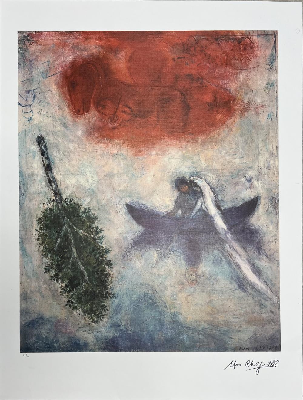 Marc Chagall | MARC CHAGALL, (AFTER), LA BARQUE | MutualArt