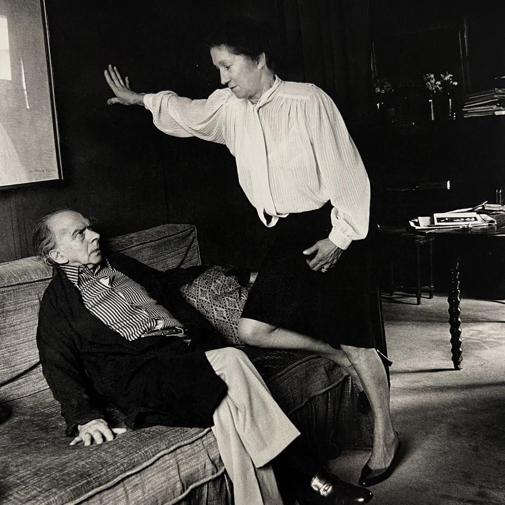 Helmut Newton | PIERRE KLOSSOWSKI AMD ROBERTE (1986) | MutualArt