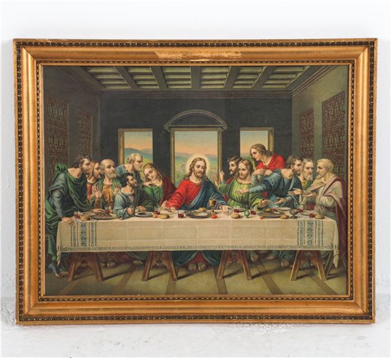 R. Tesar | R. TESAR AFTER DA VINCI 'THE LAST SUPPER' PRINT (Late 20th ...
