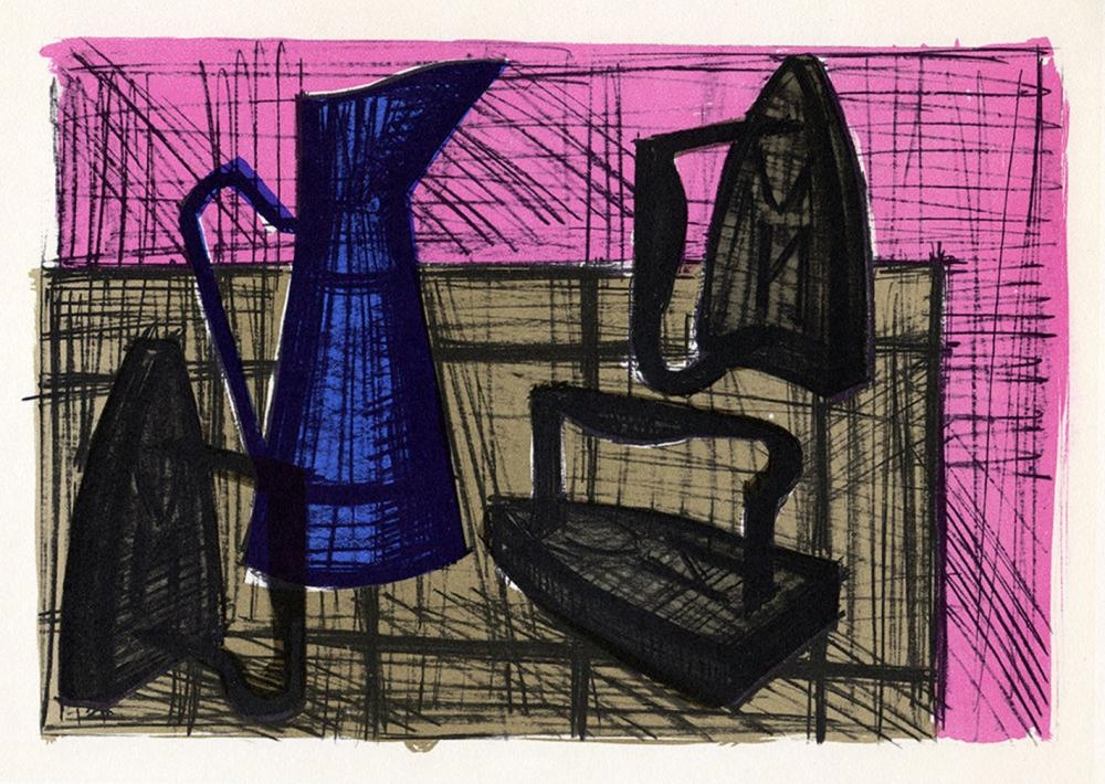 Bernard Buffet | Bernard Buffet Still Life with Irons 1967 lithograph ...