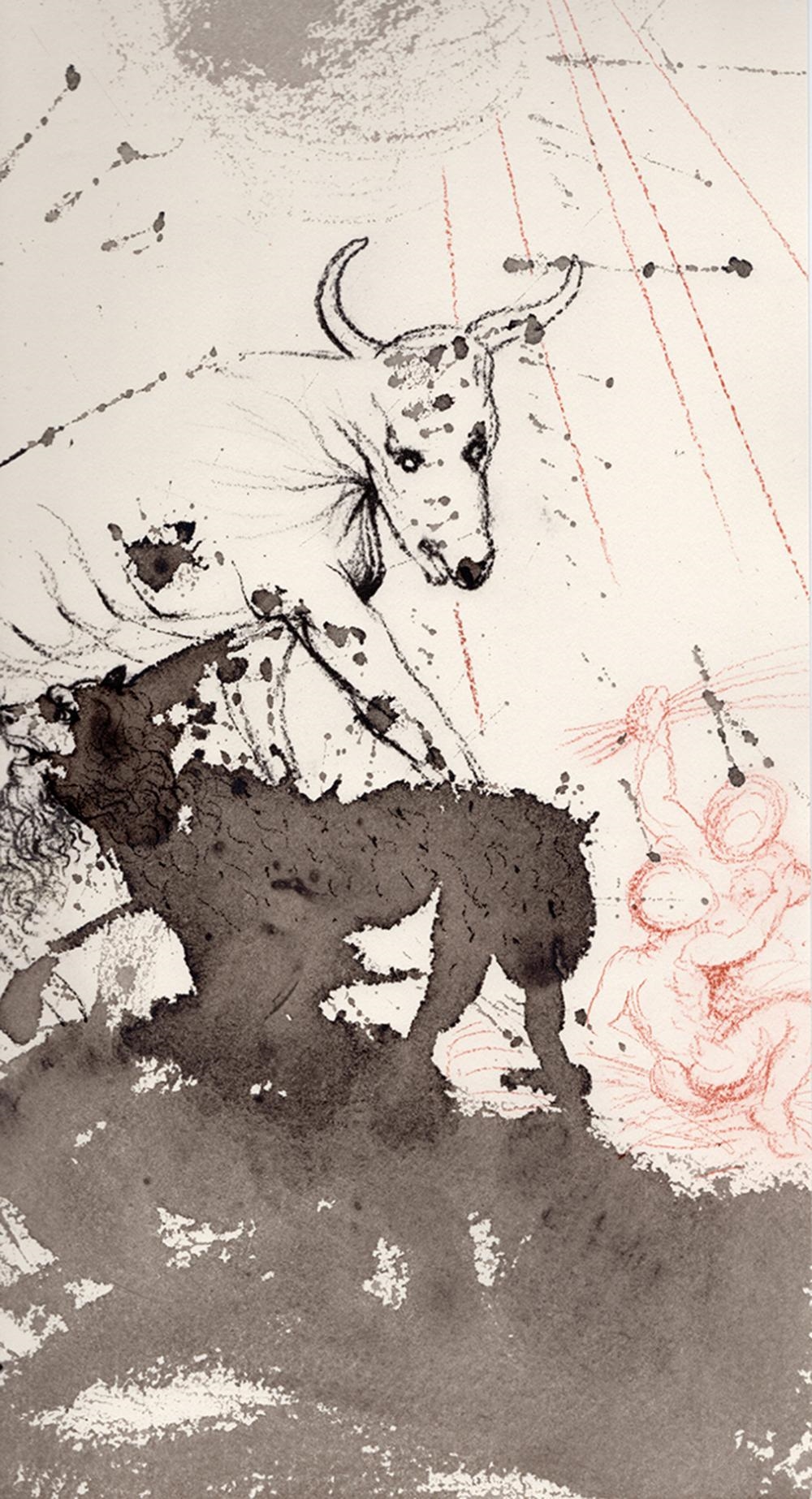 Salvador Dalí | Salvador Dali 1967 Original Lithograph Ox and the Lion ...