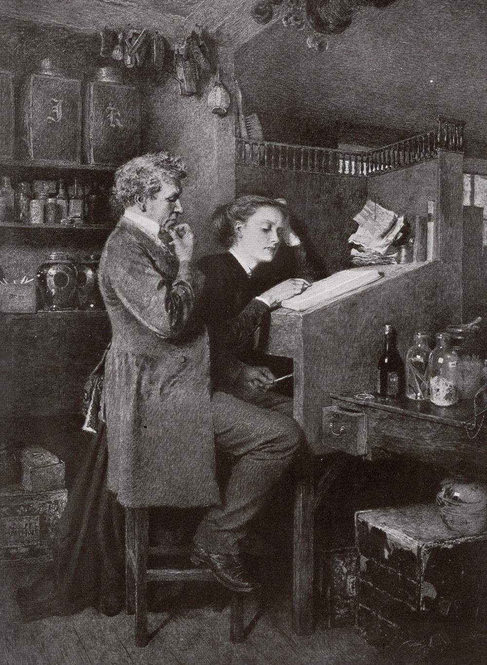 Charles Green | Charles Green Antique Print Something Wrong Somewhere ...