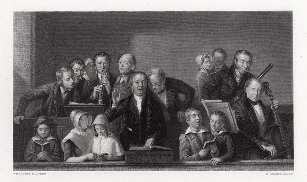 Thomas Webster | Thomas Webster 1867 engraving The Village Choir signed ...