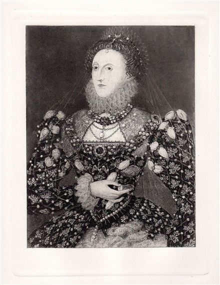 Nicholas Hilliard | Nicholas Hilliard Queen Elizabeth 1883 Print ...