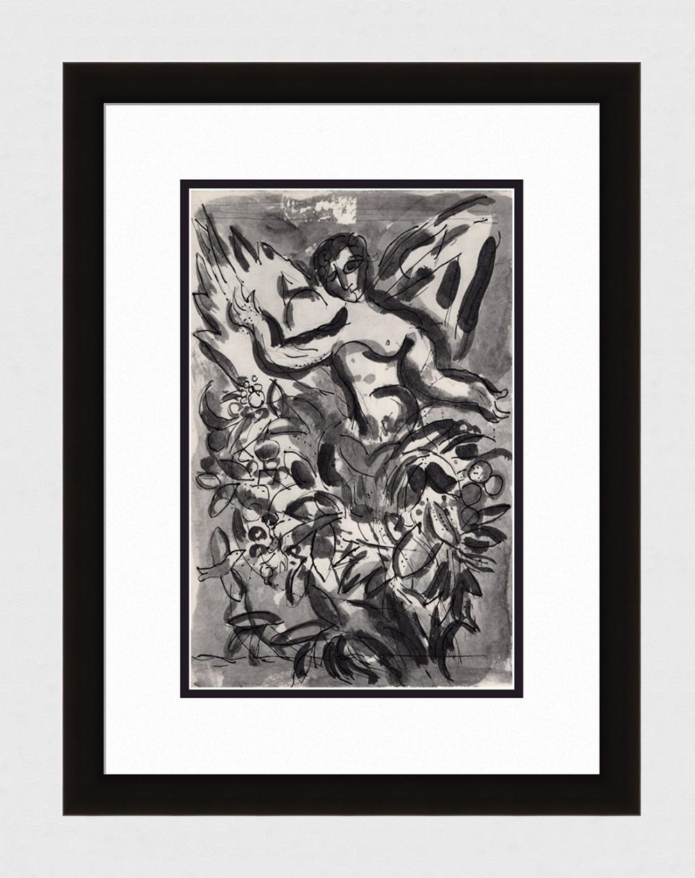 Marc Chagall | 1960 MARC CHAGALL Antique Religious Print CHERUBIN ...