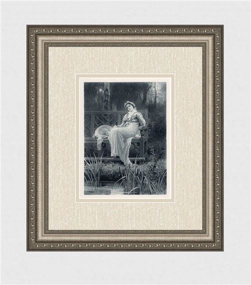 Marcus Stone | MARCUS STONE 1800s Antique Print The Daydreamer SIGNED ...