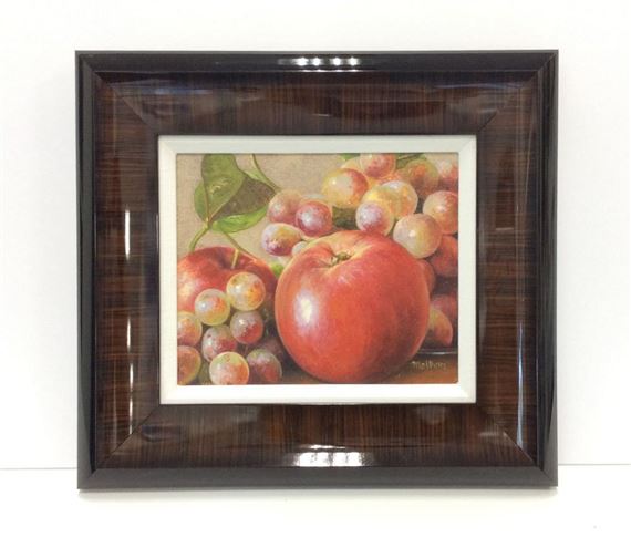 Malthon | Detailed Malthon Original Oil Painting Apples and Grapes 10 x ...