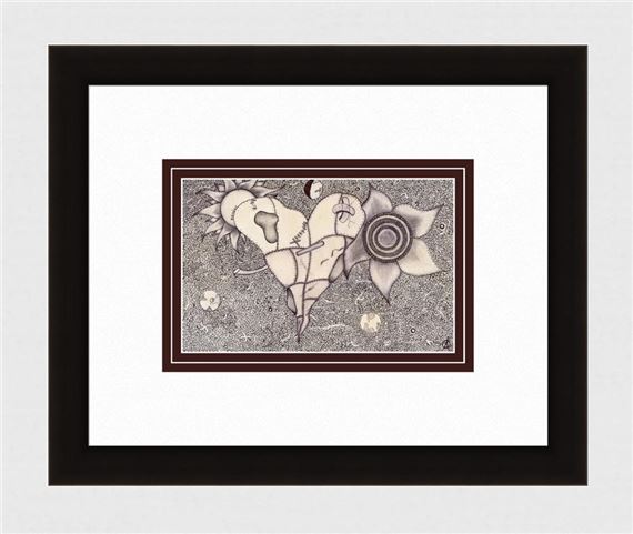 Alexander Constantine | Alexander Constantine Ink Drawing Bruised Heart ...