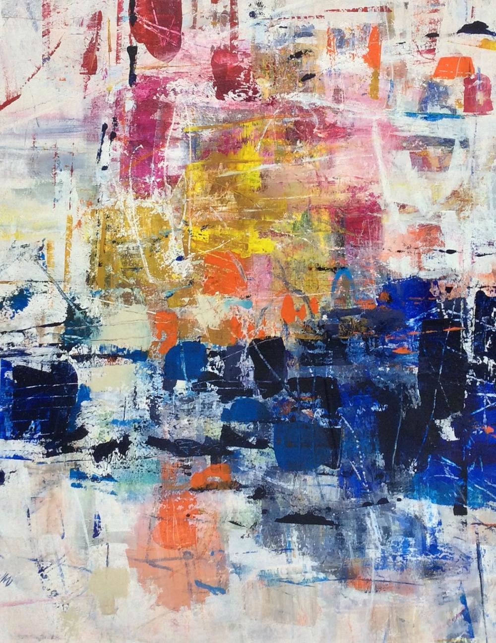 Jodi Maas | Jodi Maas Original Painting Muisic Messages 50 x 50 inches ...