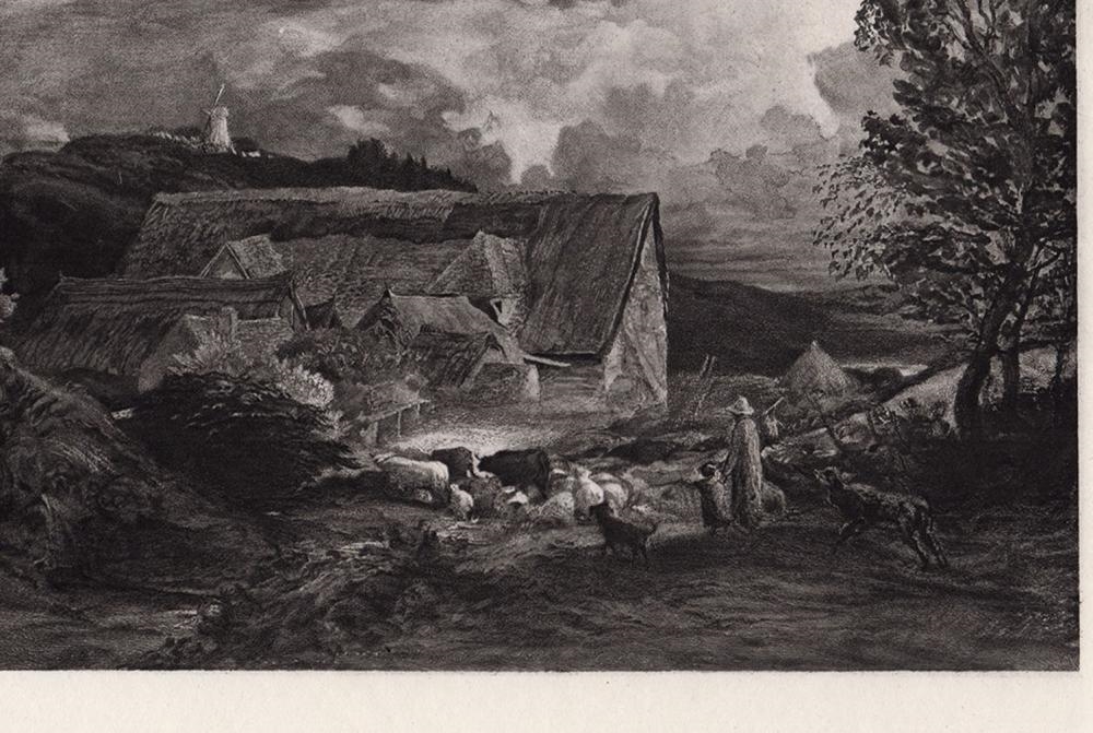 Samuel Palmer | Samuel Palmer The Farmyard 1885 engraving | MutualArt