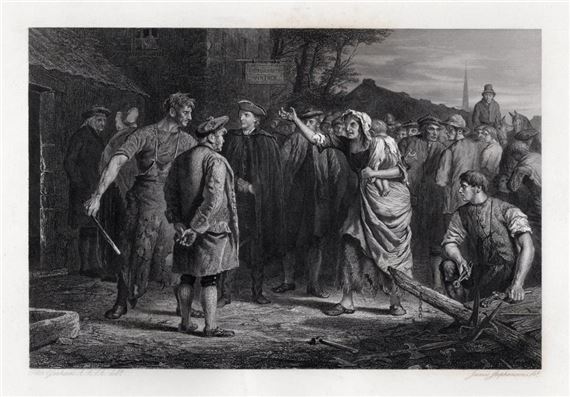Peter Graham | Framed PETER GRAHAM 1800s Engraving Poor Villagers ...