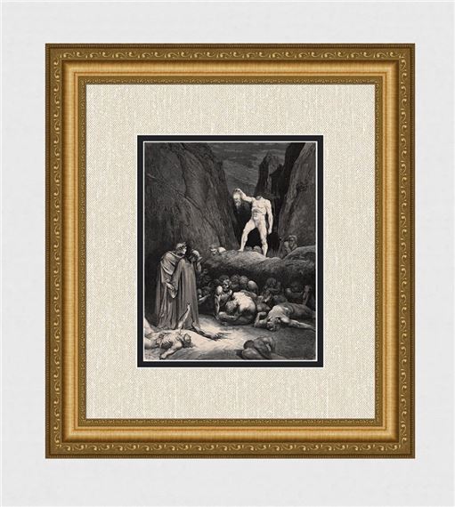 Gustave Doré | Incredible 1800s DORE Divine Comedy Woodcut Bertran de ...