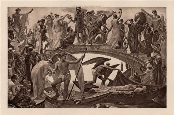 Walter Crane | Walter CRANE Antique 1800s Symbolic Print The Bridge of ...