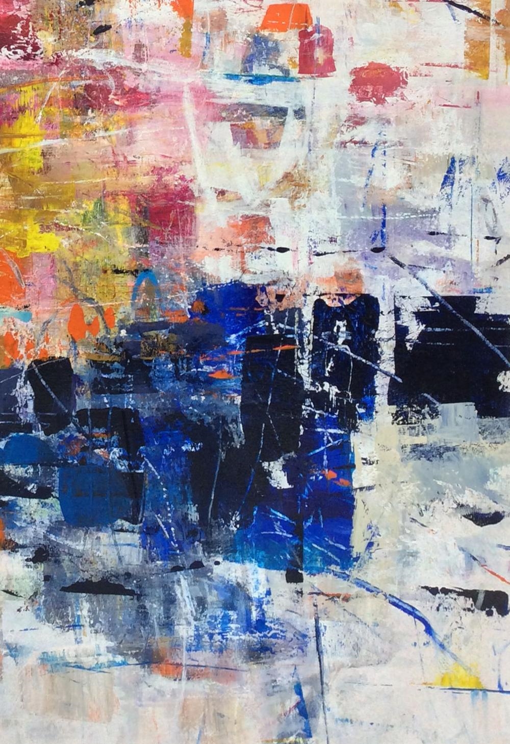 Jodi Maas | Jodi Maas Original Painting Muisic Messages 50 x 50 inches ...