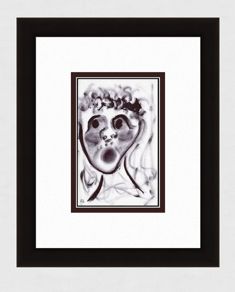 Patrick MacDowell | Patrick Mcdowell Faces #28 drawing signed | MutualArt