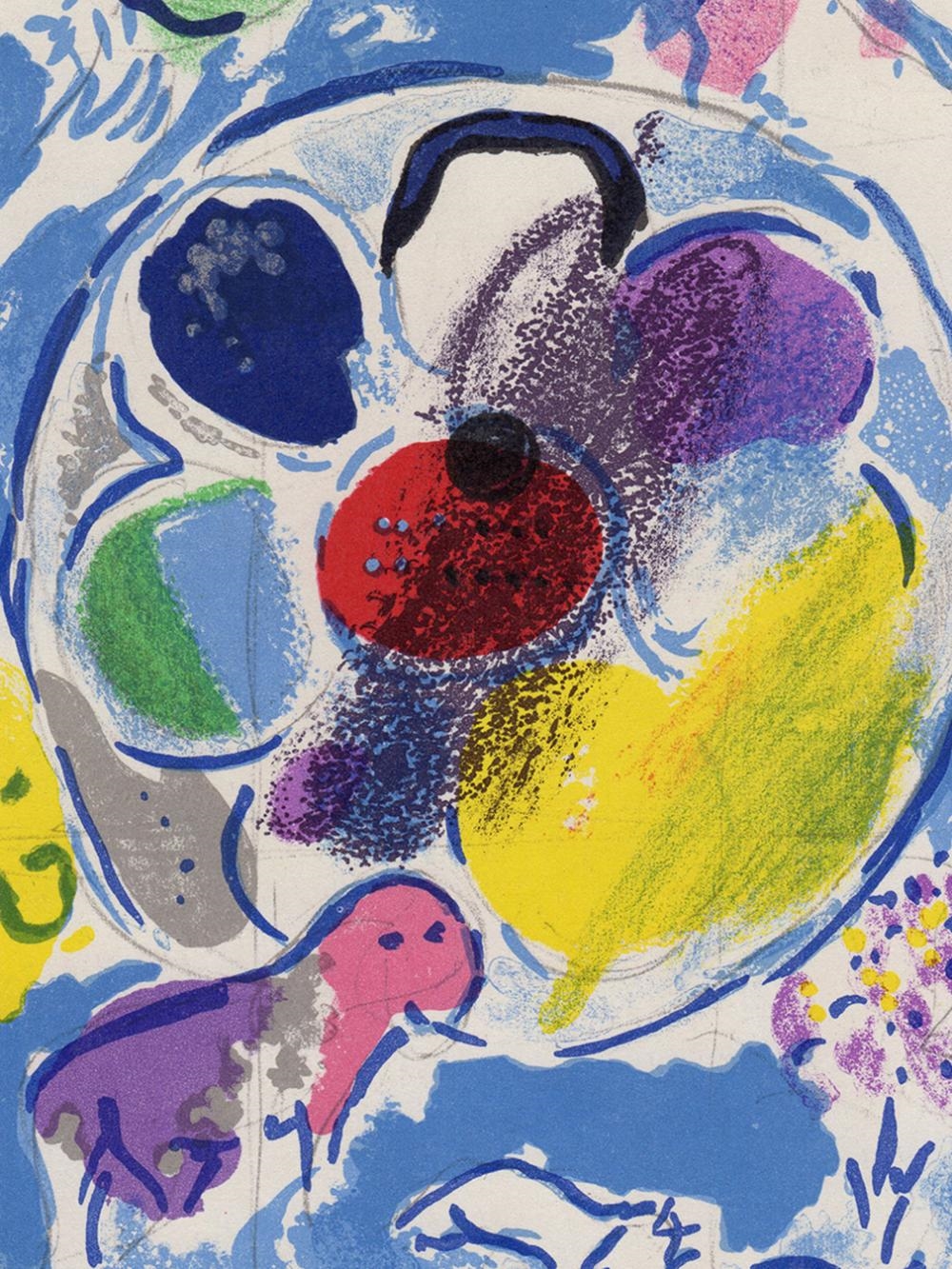 Marc Chagall | 1962 Marc Chagall Color Lithograph Jerusalem Windows ...