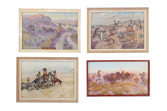Charlie Russell | Vintage Charlie Russell Print Collection, (4 | MutualArt