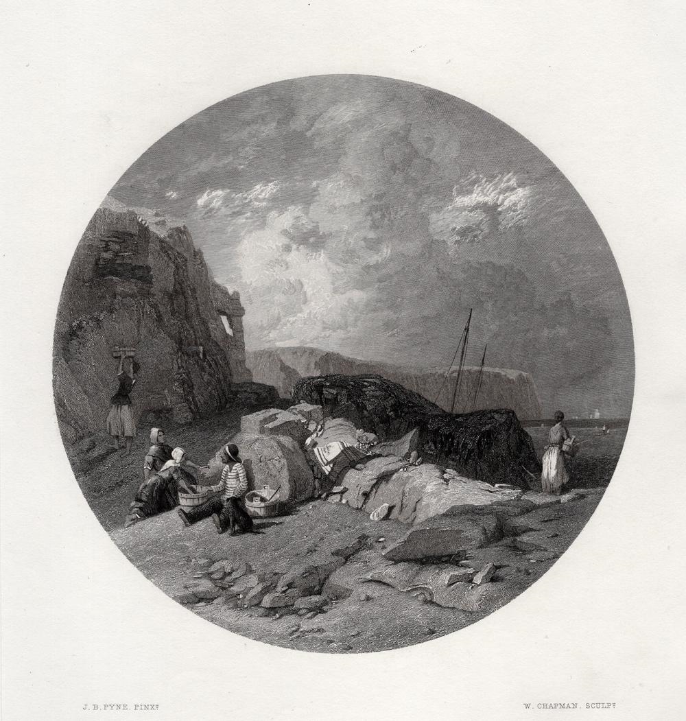 James Baker Pyne | James Baker Pyne 1800s Engraving On the Yorkshire ...