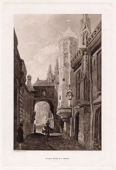John Sell Cotman | John Sell Cotman Covered Portal to a Church 1893 ...