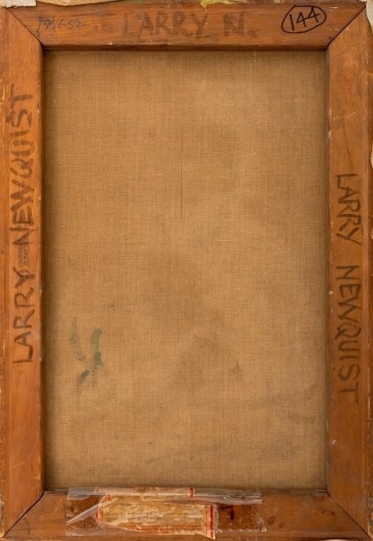 Larry Newquist | Larry Newquist Seated Nude Woman Oil on Canvas | MutualArt