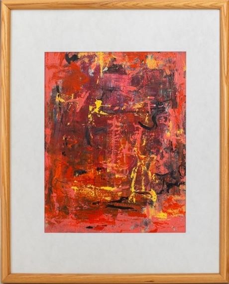 Joan Hyde Shapiro | Joan Shapiro Abstract Expressionist Oil on Paper ...
