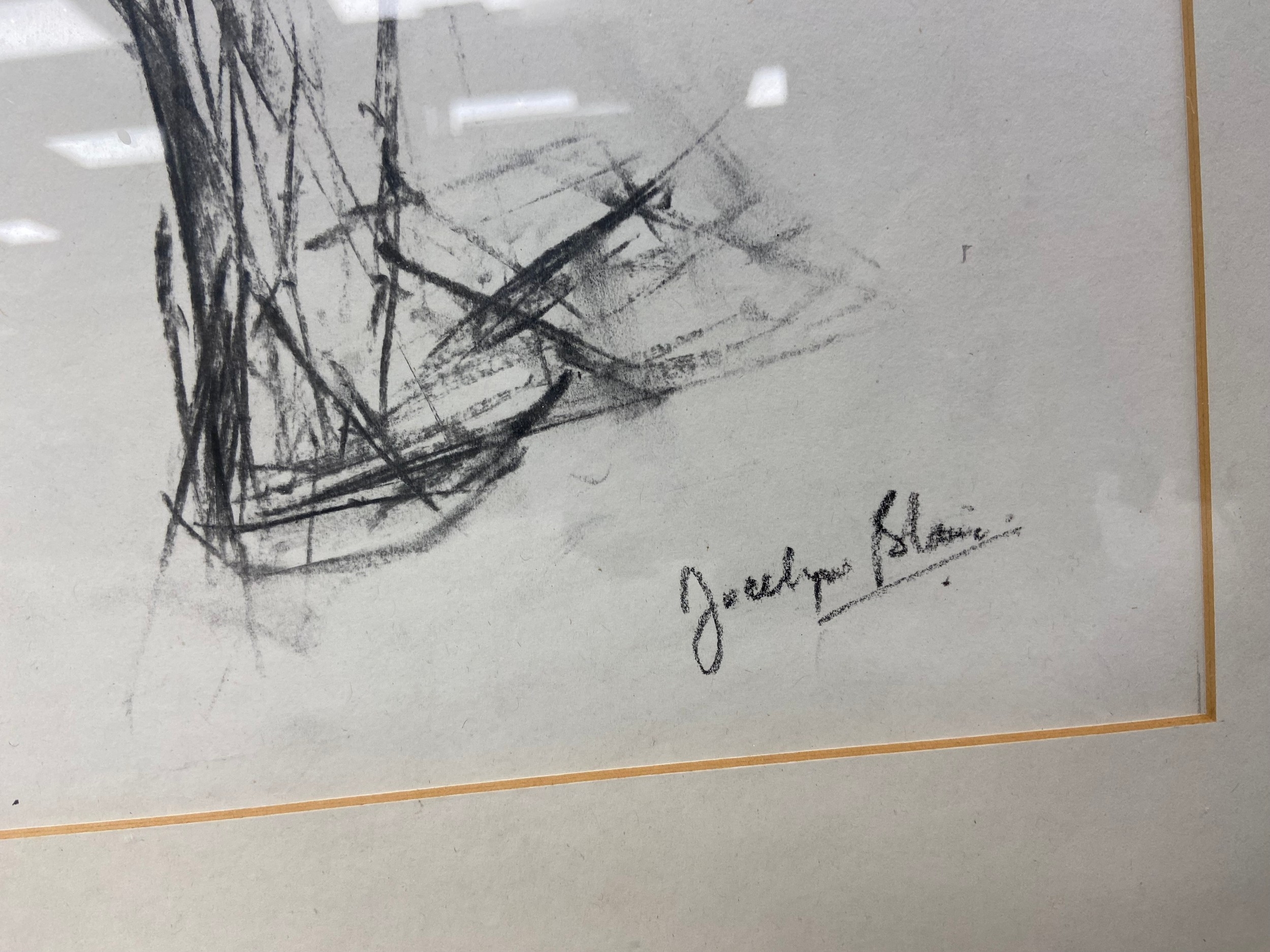 Jocelyne Blair | Two signed life drawings | MutualArt