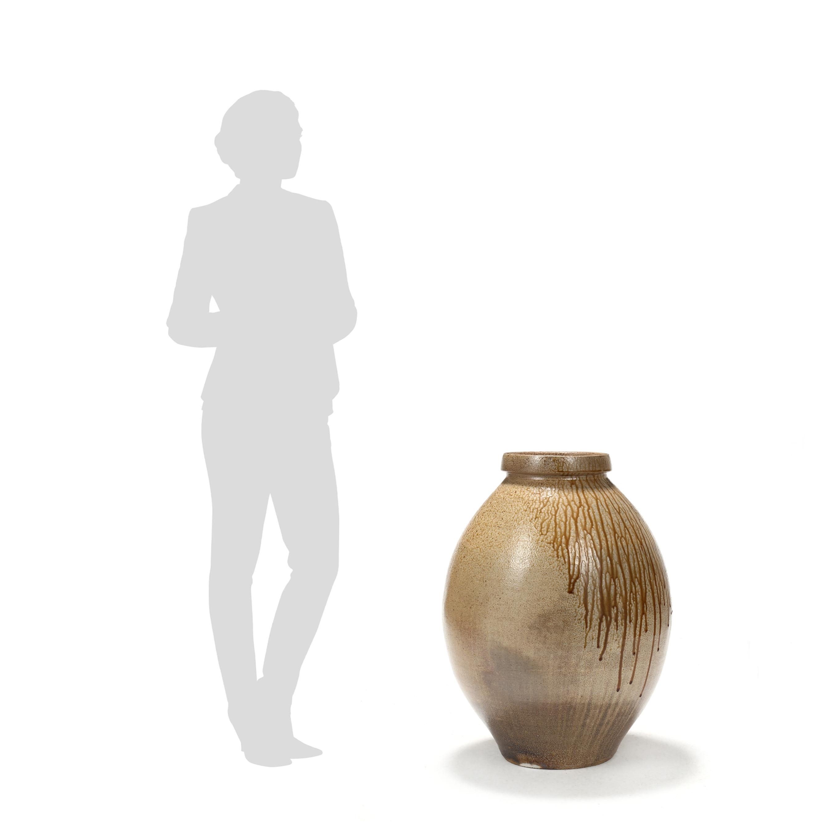Daniel Johnston | Monumental Salt Glazed Floor Jar (Circa 2010) | MutualArt