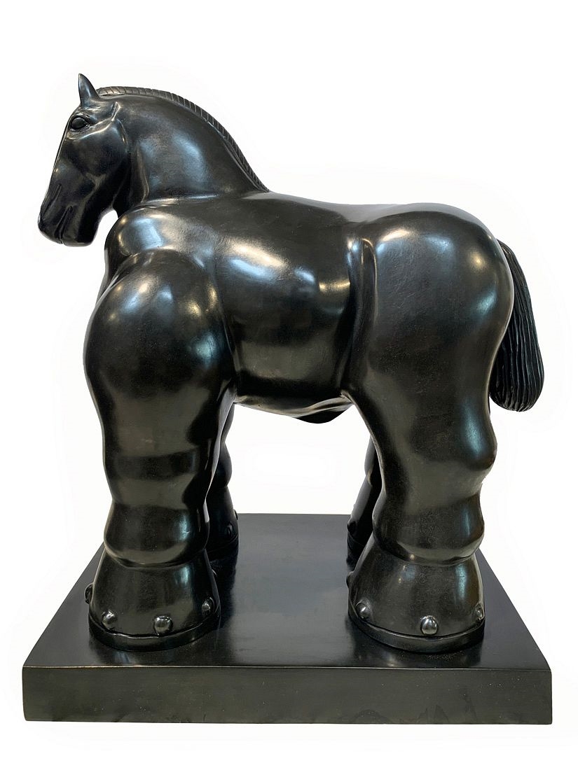 Fernando Botero | A FERNANDO BOTERO Trojan Horse Bronze Sculpture ...