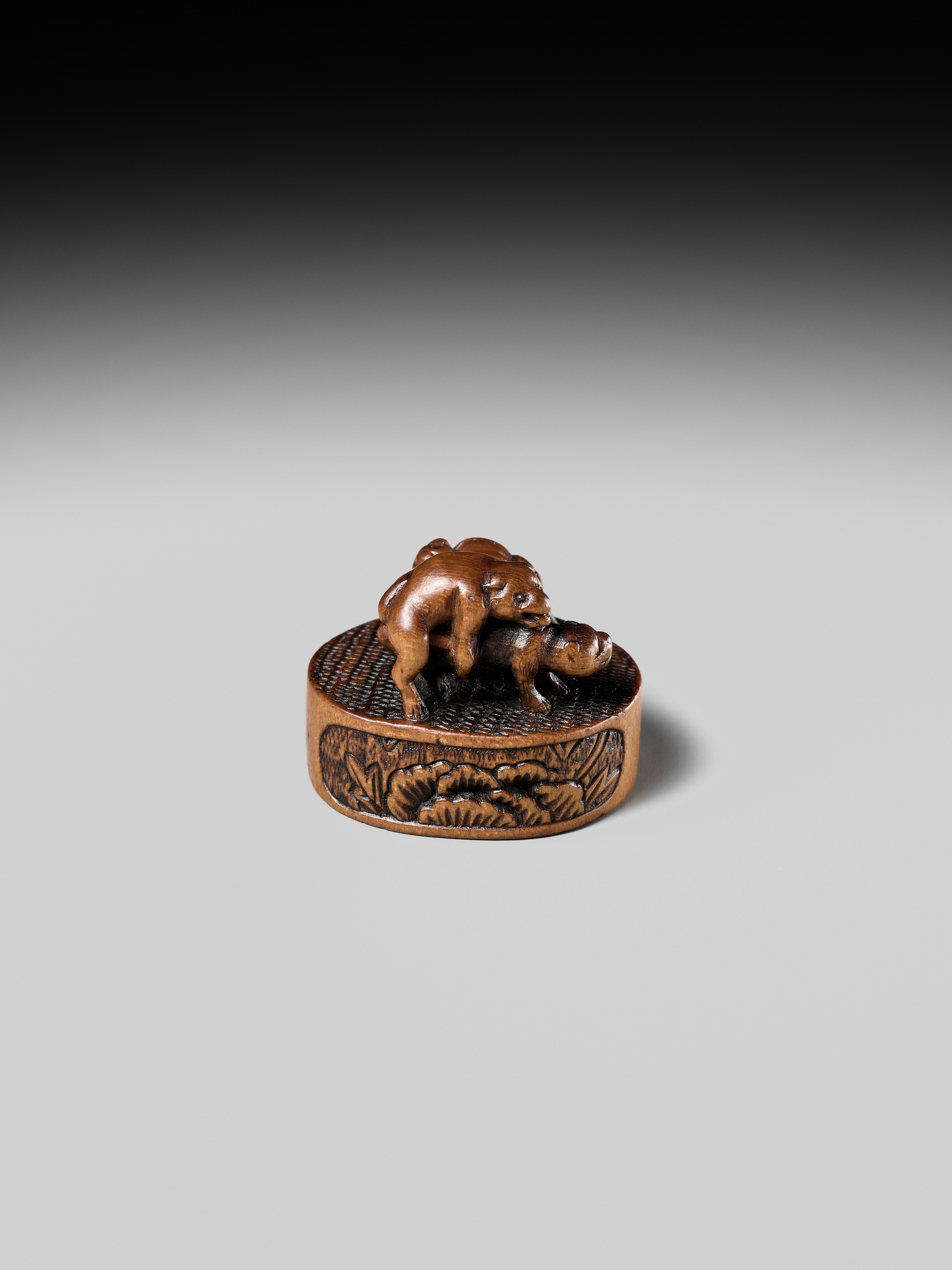 Japanese School, 19th Century | TAIZAN: A RARE MINIATURE WOOD SHUNGA ...