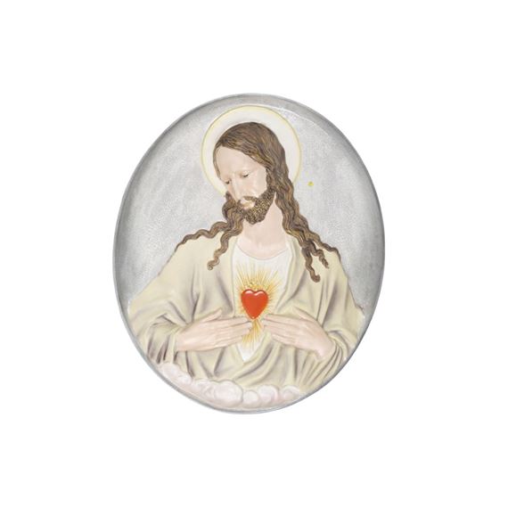 Rudolf Podany | Rudolf Podany, Relief Heart of Jesus, ceramic (1876 ...