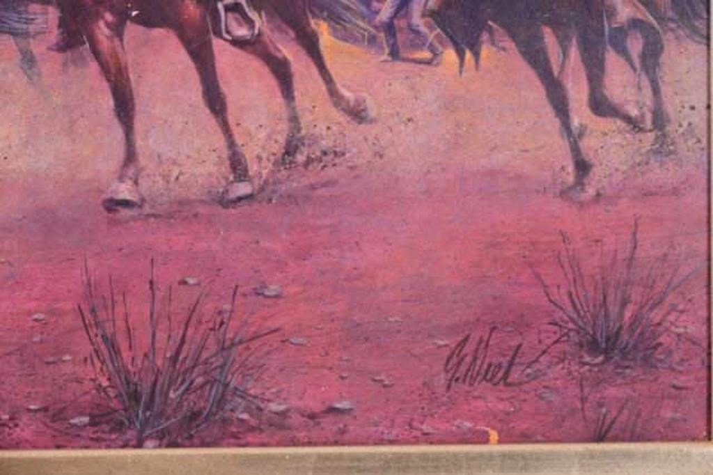 Guy Deel | Bandito Raid Guy Deel Original Oil Painting | MutualArt