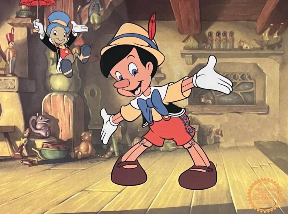 Walt Disney Studios | PINOCCHIO & JIMINY CRICKET (1940) | MutualArt