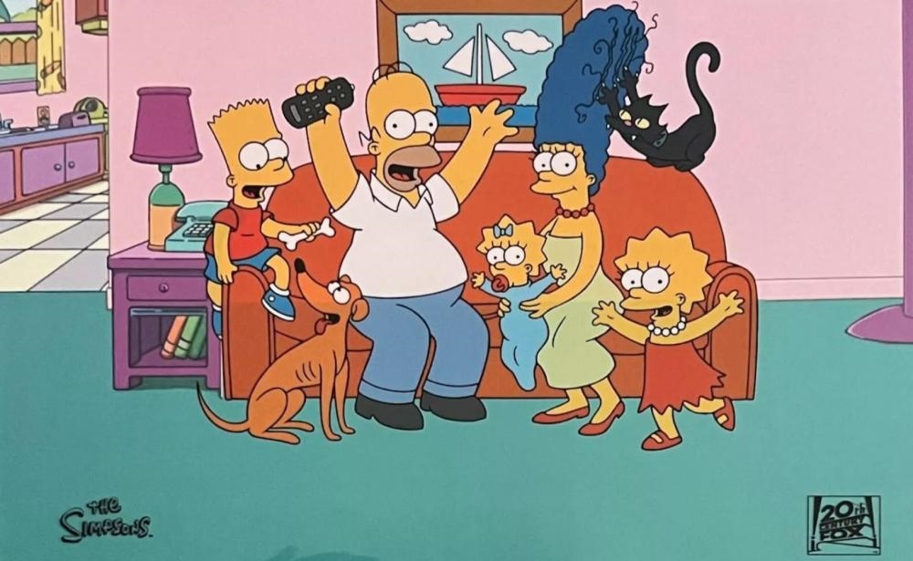 Matt Groening | 20TH CENTURY FOX STUDIOS, THE SIMPSON'S FAMILY PORTRAIT ...