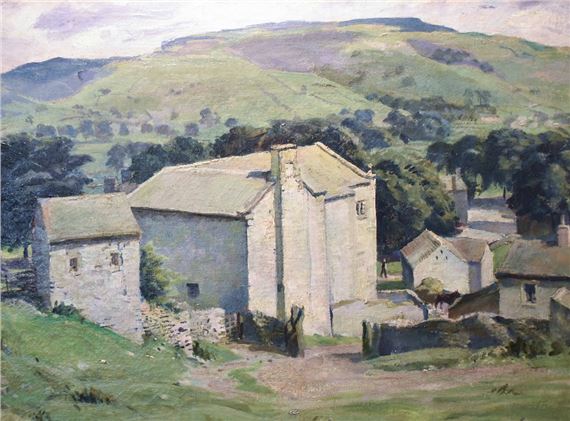 Miles Balmford Sharp | rural farm scene | MutualArt