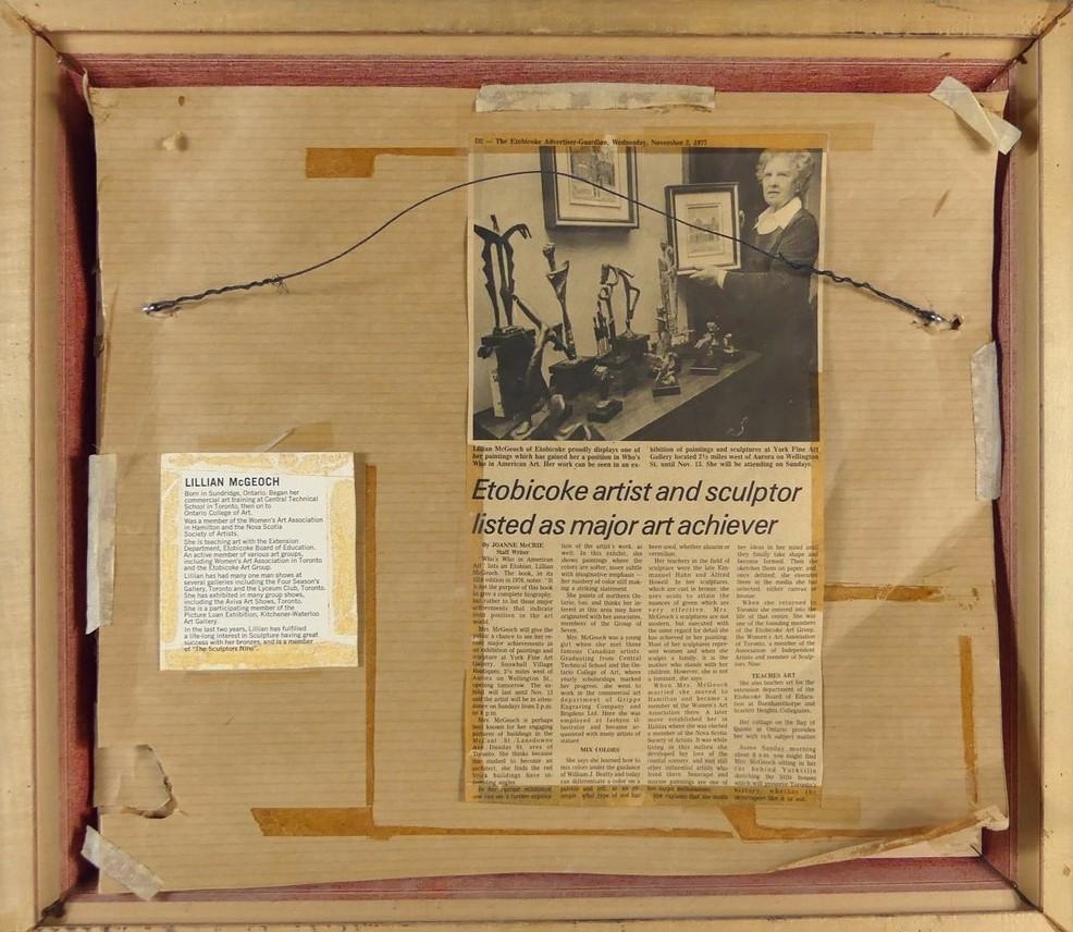 Lillian Jean McGeoch | An original oil on masonite board depicting the ...