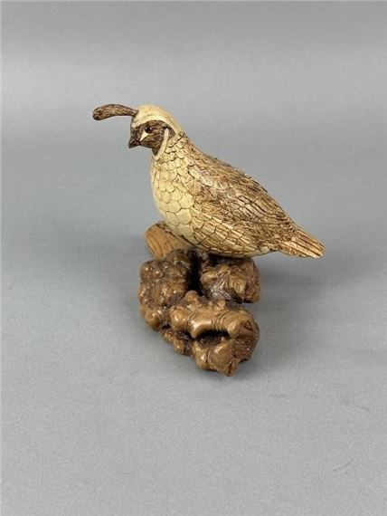 Neal Ricketts | Neal Ricketts Hand Carved Quail | MutualArt