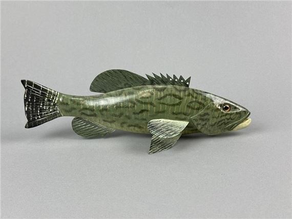 Carl Christiansen | Carl Christiansen Hand Carved Grouper | MutualArt
