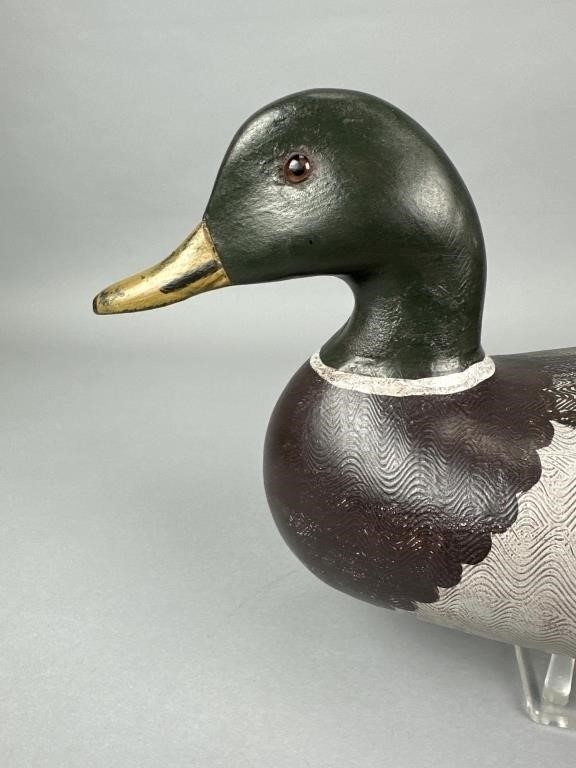 Charles Perdew | Charles Perdew Style Mallard Drake Duck Decoy | MutualArt