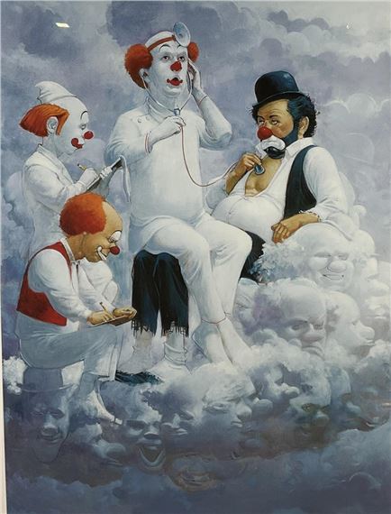 Robert Owen | Robert Owen Clown Signed & Numbered Print | MutualArt