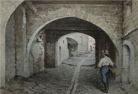 Robert George Talbot Kelly | 'Old Street in Bormes (1923) | MutualArt
